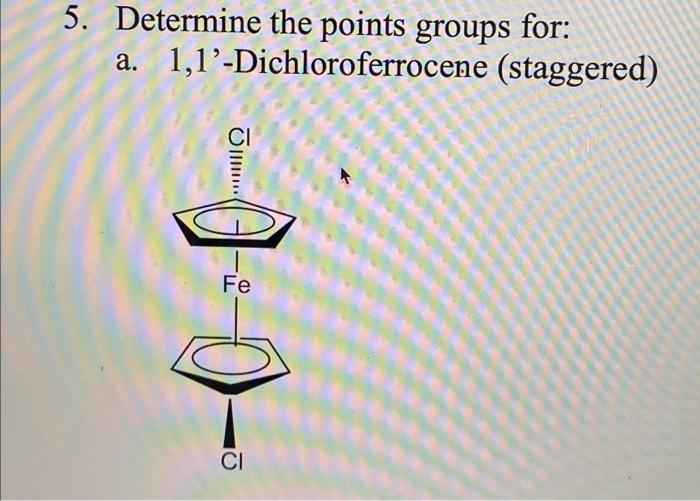 Solved 5. Determine the points groups for: a. | Chegg.com
