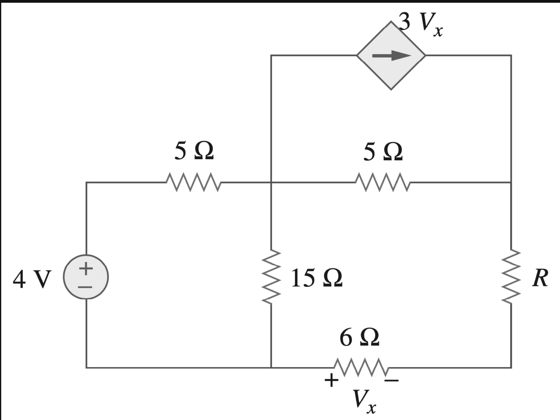 Solved The variable resistor is adjusted for maximum power | Chegg.com