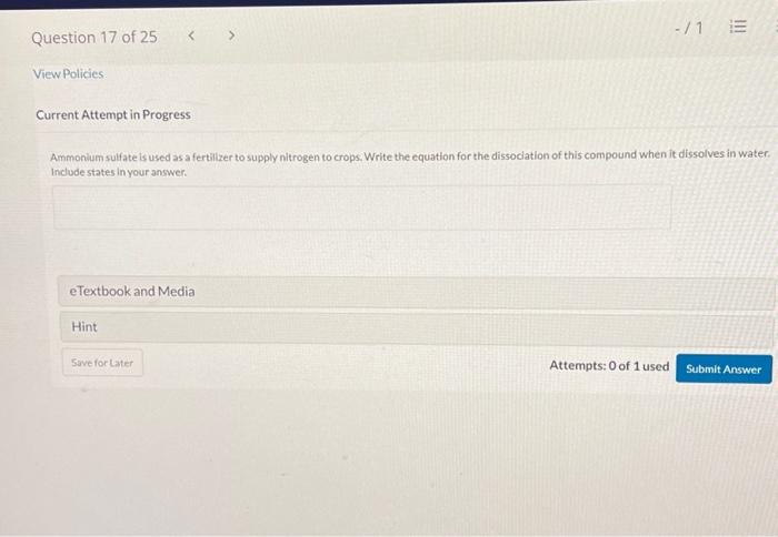 Solved Ammonium sulfate is used as a fertilizer to supply | Chegg.com