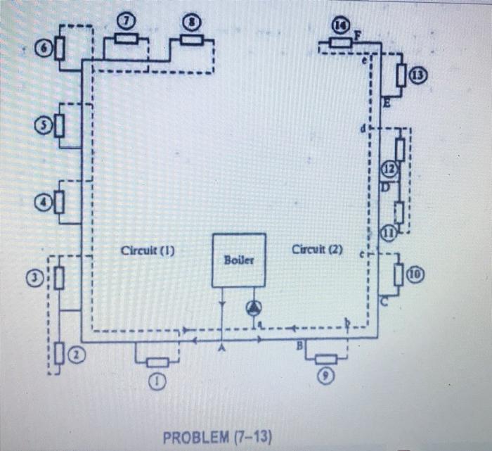 Solved (7-13) The shown figure illustrates a two-pipe direct | Chegg.com