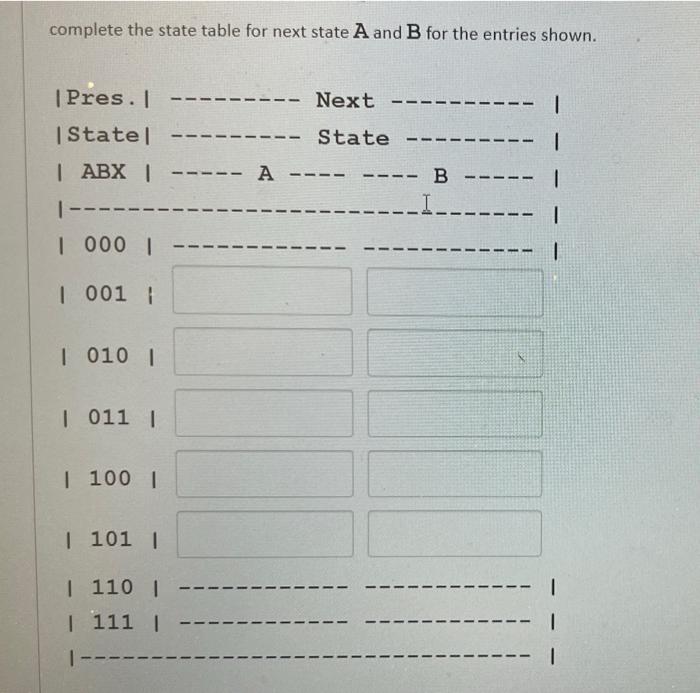 Solved Given the sequential circuit shown complete the state | Chegg.com Solved Given the sequential circuit shown complete the state | Chegg.com