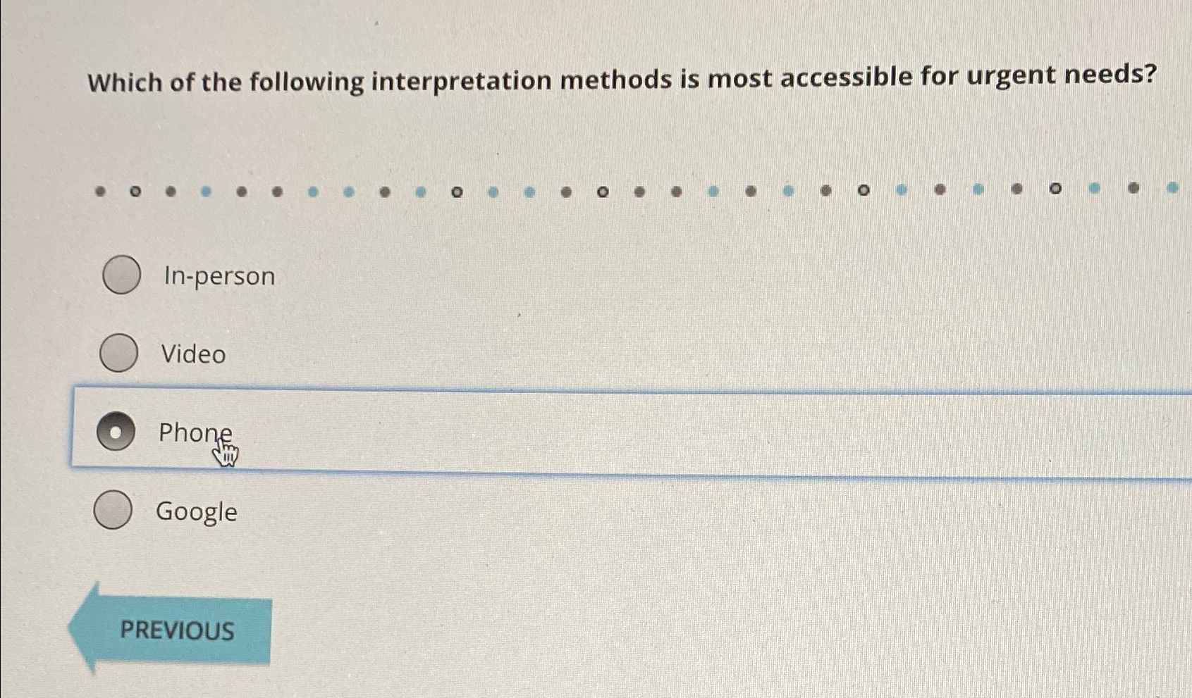 Solved Which of the following interpretation methods is most | Chegg.com