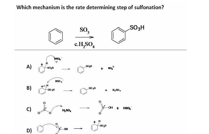 Solved Which mechanism is the rate determining step of | Chegg.com