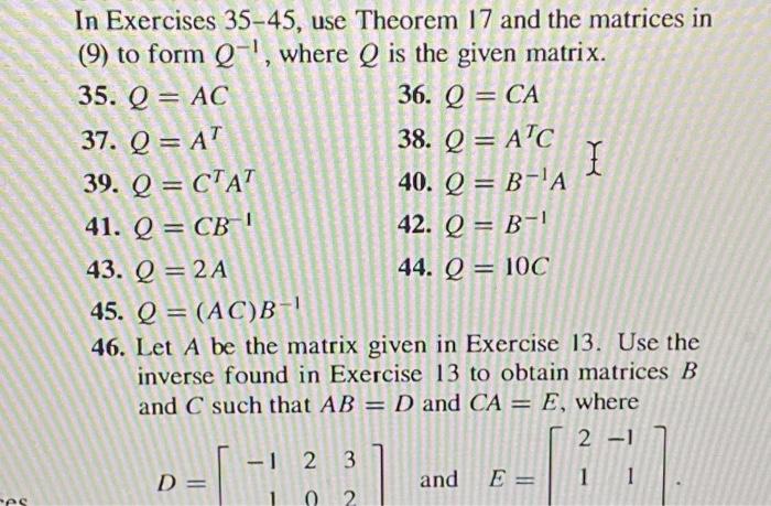 Solved In Exercises 29–34, solve the given system by forming | Chegg.com