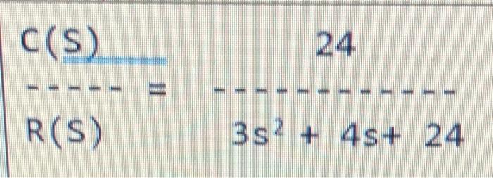 Solved calculate the step and ramp response for second order | Chegg.com