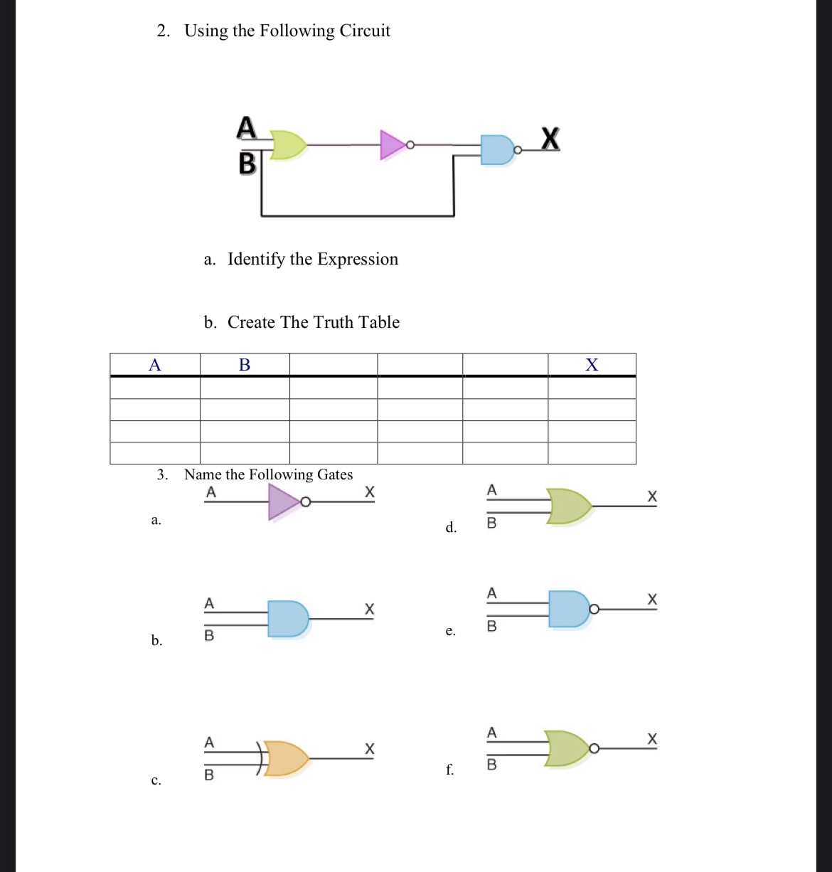 Solved Using the Following Circuita. ﻿Identify the | Chegg.com