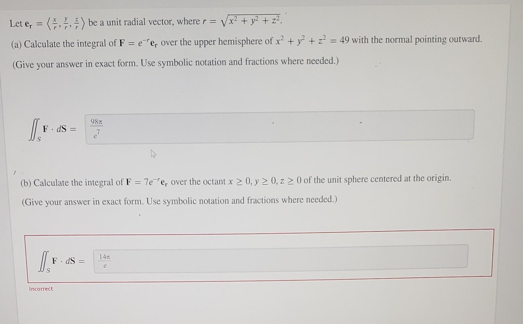 Solved Let er= rx,ry,rz be a unit radial vector, where | Chegg.com