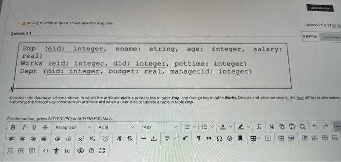 Solved Questions Emp (eid: integer ename: string, age: | Chegg.com