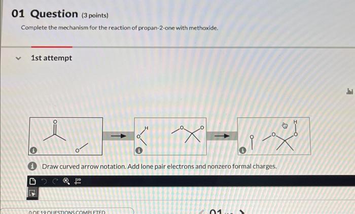 Solved Complete the mechanism for the reaction of | Chegg.com