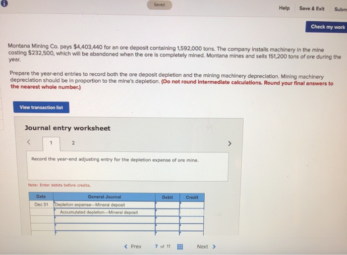 Solved Saved Help Save & Exit Subm Check my work Montana | Chegg.com