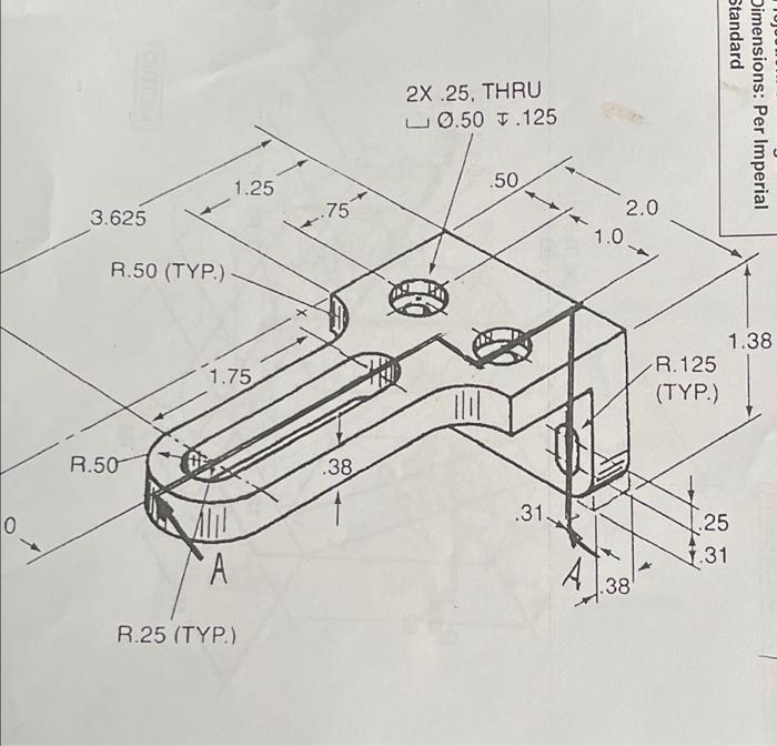 draw front view | Chegg.com