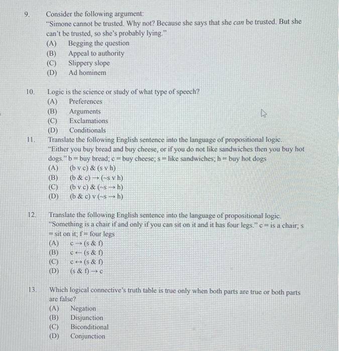 Solved 1. Consider the following argument: "[1] Henry is | Chegg.com