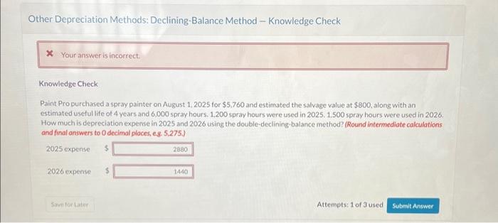 Solved Other Depreciation Methods: Declining-Balance Method | Chegg.com