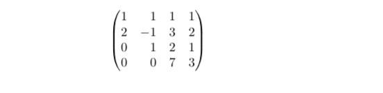 Solved Linear Algebra Problem:Exercise 3. Calculate the | Chegg.com