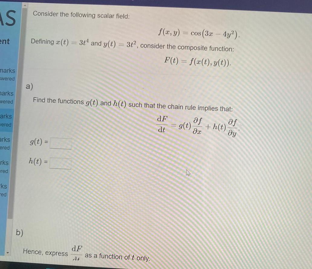 Solved Consider the following scalar field: | Chegg.com