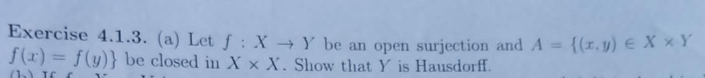 Solved Exercise 4 1 3 A ﻿let F X→y ﻿be An Open Surjection