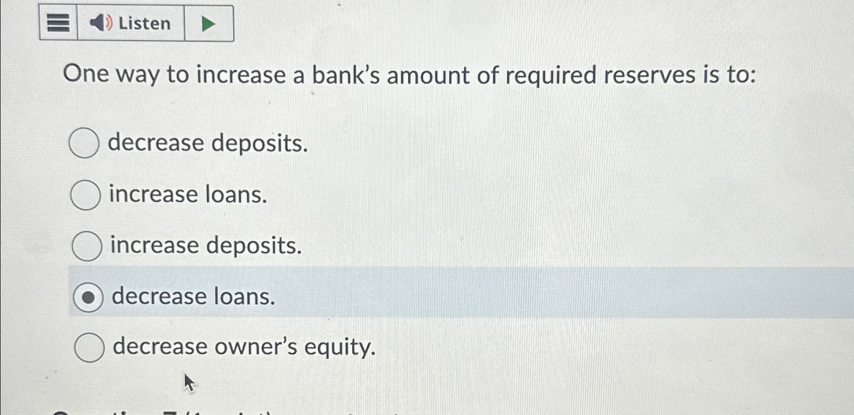 Solved One way to increase a bank's amount of required | Chegg.com