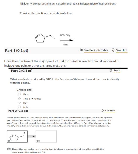 Solved Consider the reaction scheme shown below:Part 1 (0.1 | Chegg.com