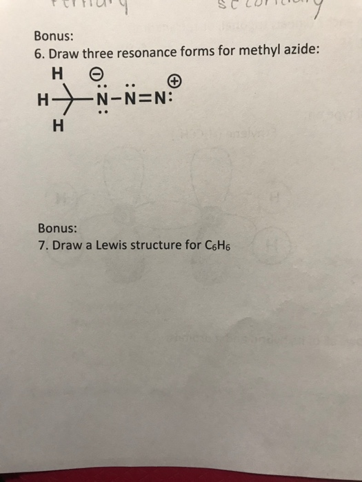 Solved Puy SOLUTION Bonus: 6. Draw three resonance forms for | Chegg.com
