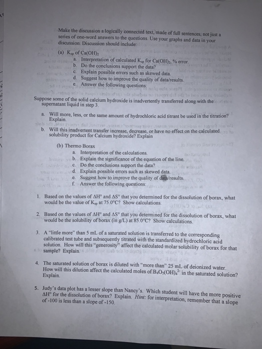 Make the discussion a logically connected text, made | Chegg.com