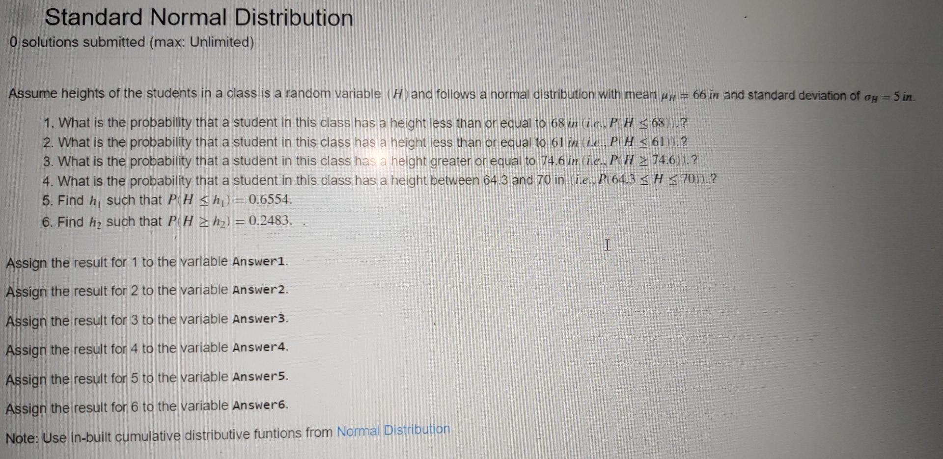 Solved Standard Normal Distribution O solutions submitted | Chegg.com