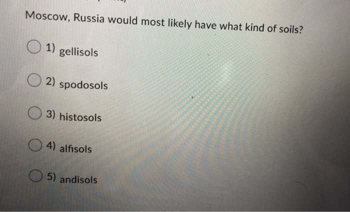 Solved YuCJLIUI + Poll What type of soils are volcanic ash | Chegg.com