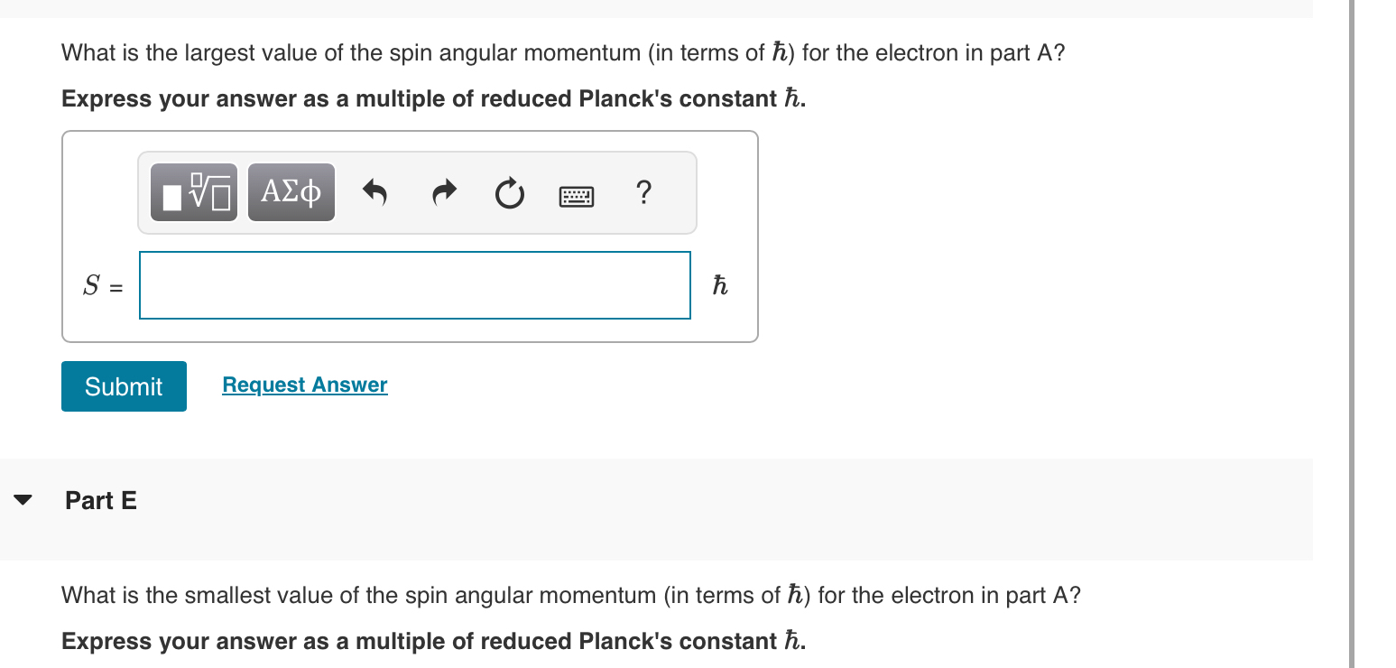 Solved What is the largest value of the spin angular | Chegg.com