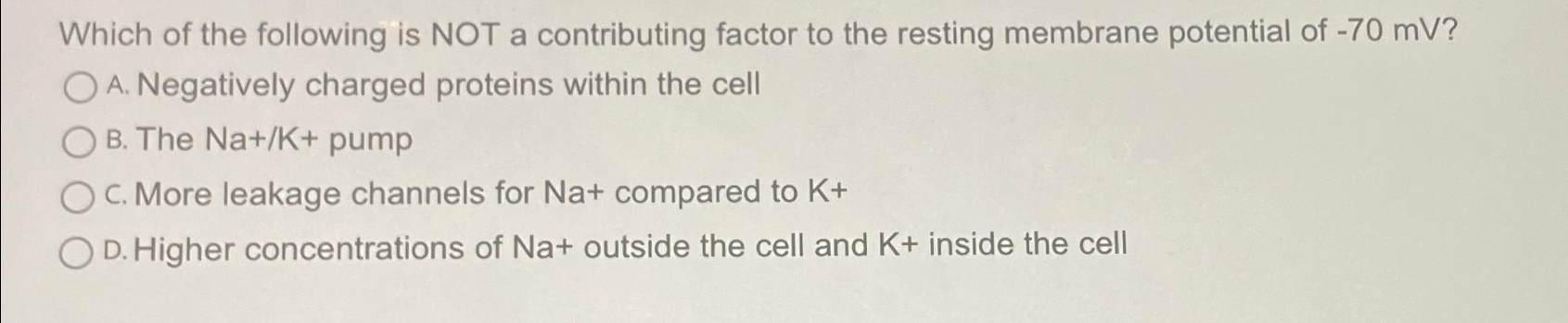 Solved Which of the following is NOT a contributing factor | Chegg.com