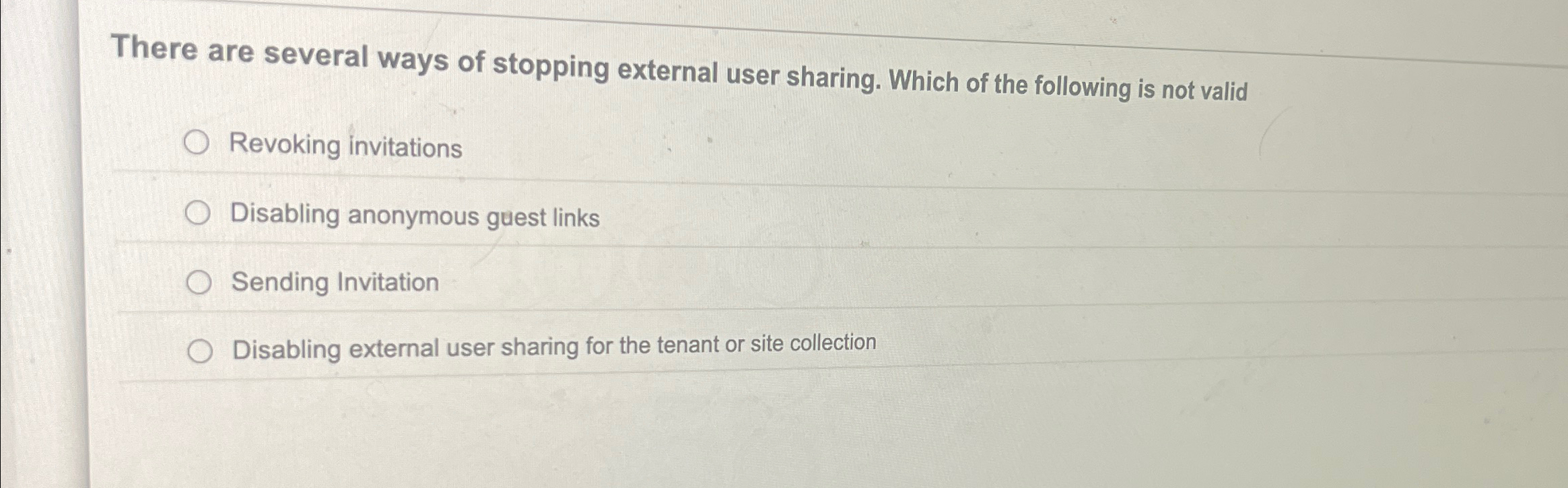Solved There are several ways of stopping external user | Chegg.com