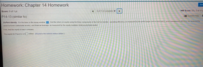 Solved Homework: Chapter 14 Homework Score: 0 of 1 P14-13 | Chegg.com Solved Homework: Chapter 14 Homework Score: 0 of 1 P14-13 | Chegg.com