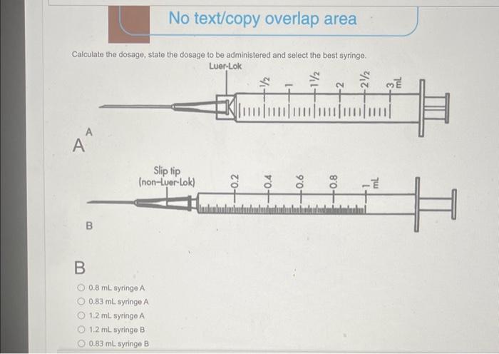 Solved What is the amount of medication in the syringe? Give | Chegg.com