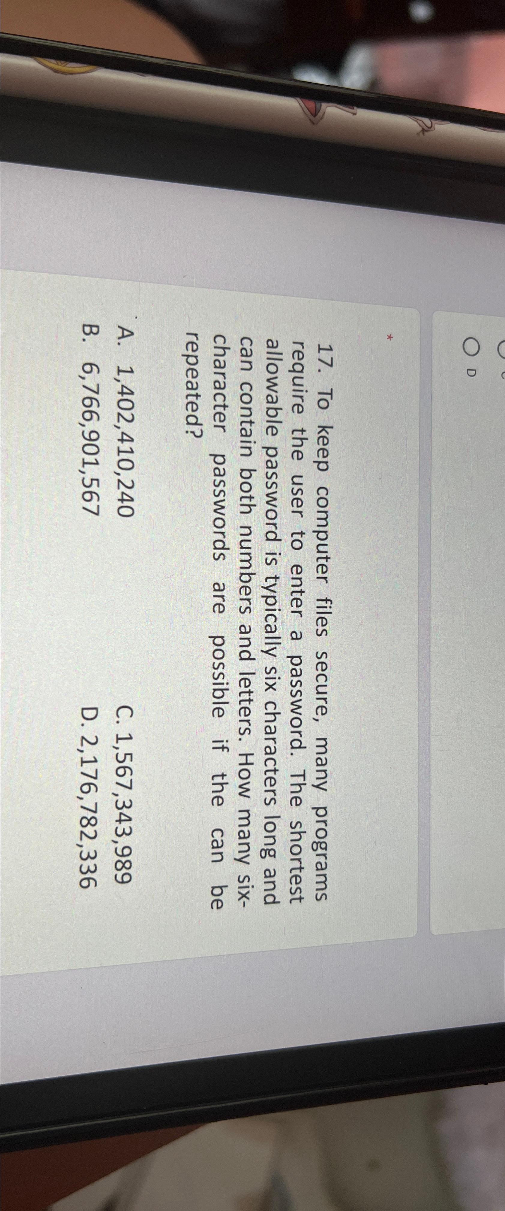 Solved To keep computer files secure, ﻿many programs require | Chegg.com