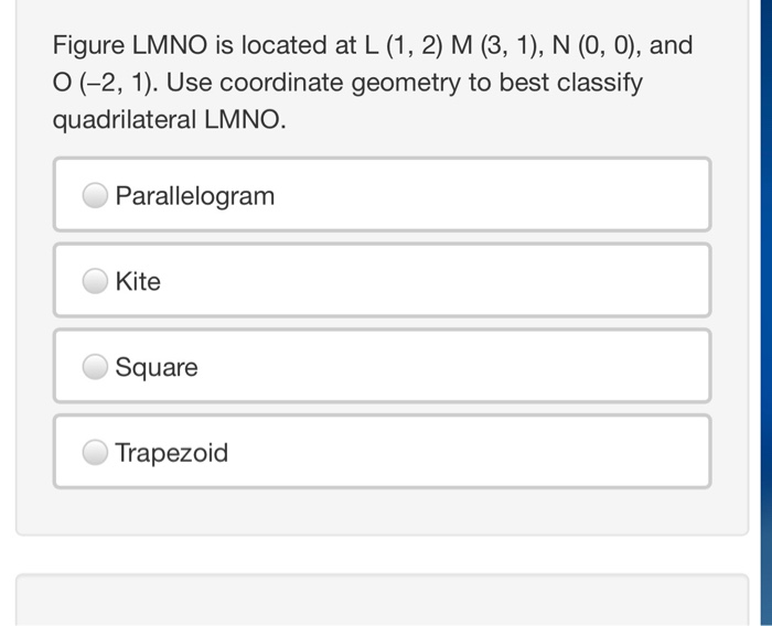 Solved Figure LMNO is located at L (1, 2) M (3, 1), N (0, | Chegg.com