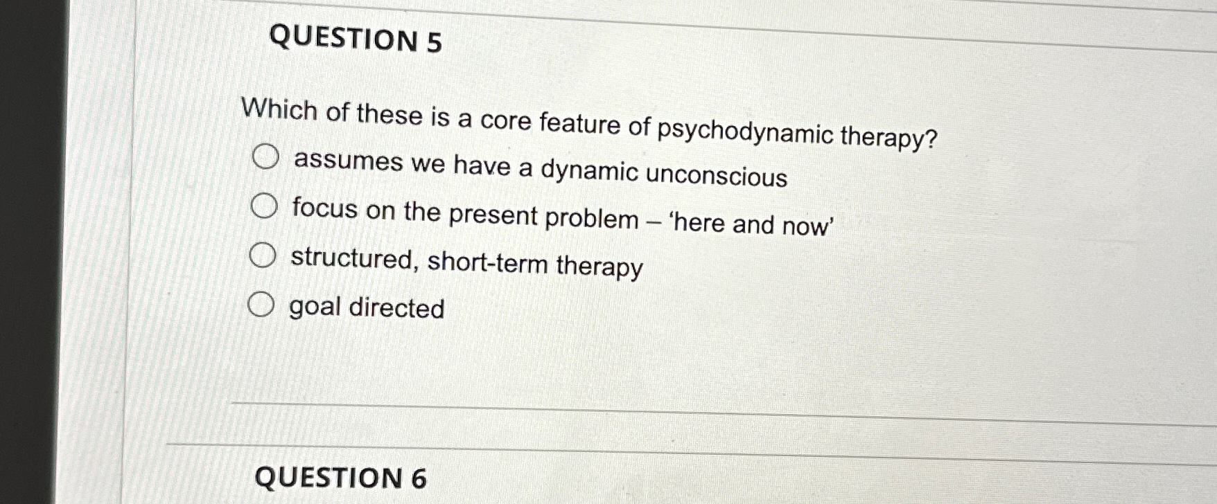 Solved QUESTION 5Which of these is a core feature of | Chegg.com