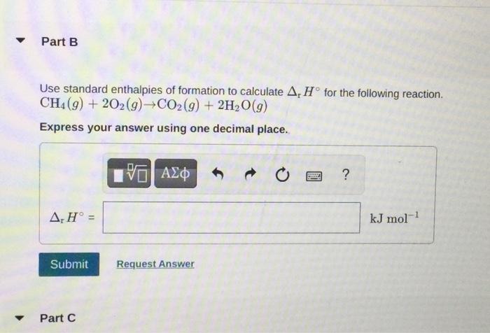 Use standard enthalpies of formation to calculate | Chegg.com