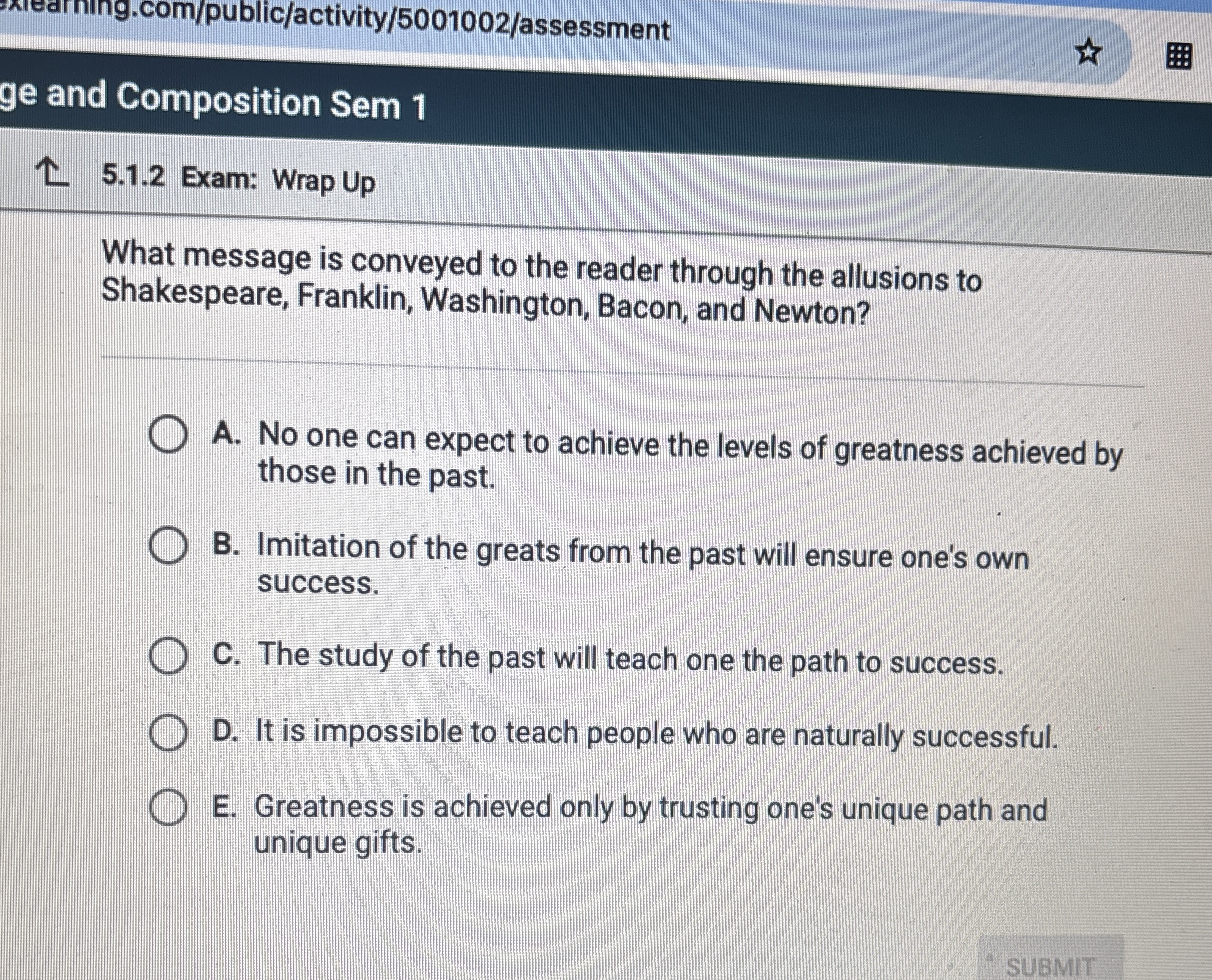What message is conveyed to the reader through the | Chegg.com