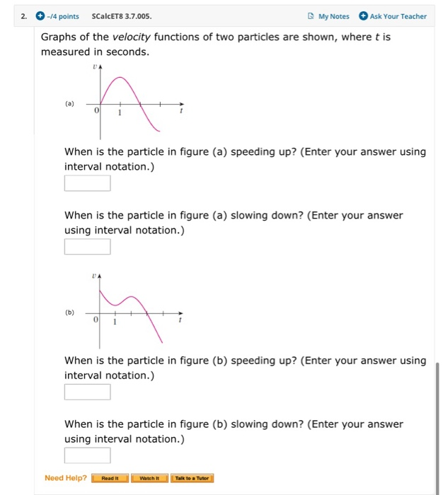 Solved Graphs of the position functions of two particles are | Chegg.com