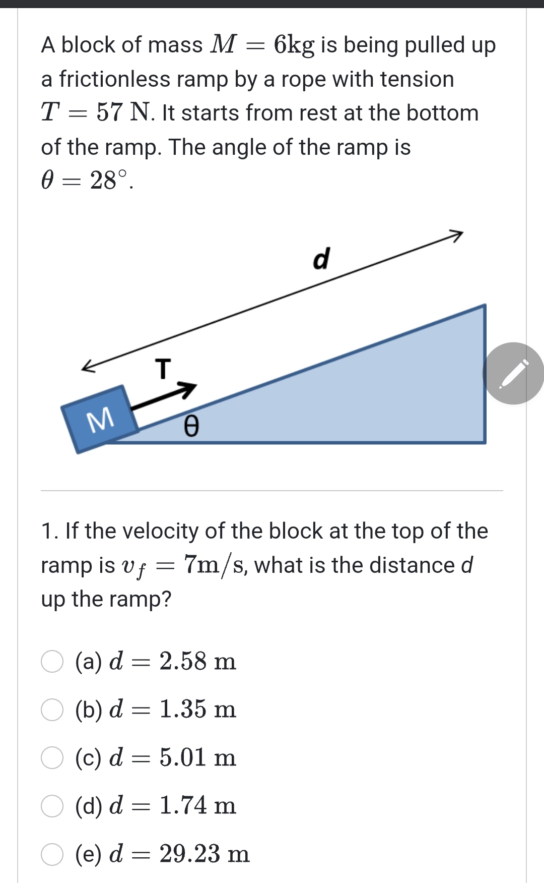 Solved A block of mass M=6kg ﻿is being pulled up a | Chegg.com