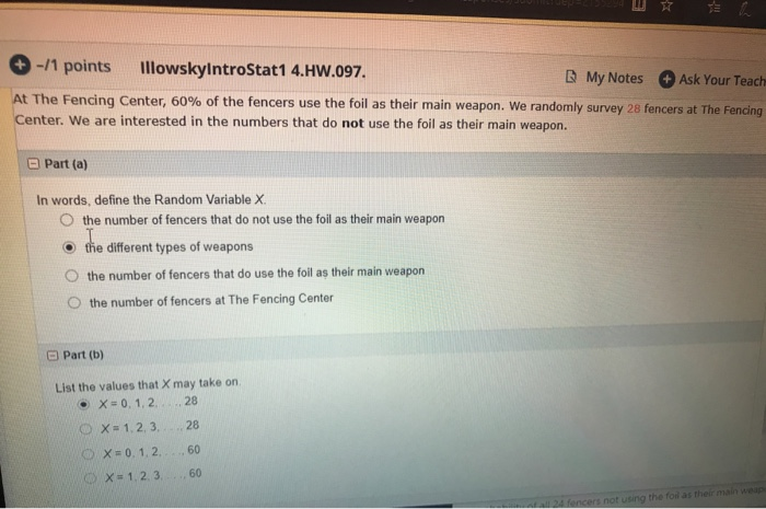 Solved +-/1 points IllowskyintroStat1 4.HW.097. My Notes Ask | Chegg.com Solved +-/1 points IllowskyintroStat1 4.HW.097. My Notes Ask | Chegg.com