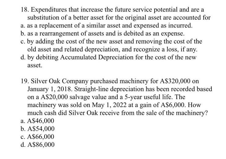 Solved 15. In an exchange of nonmonetary assets that has | Chegg.com