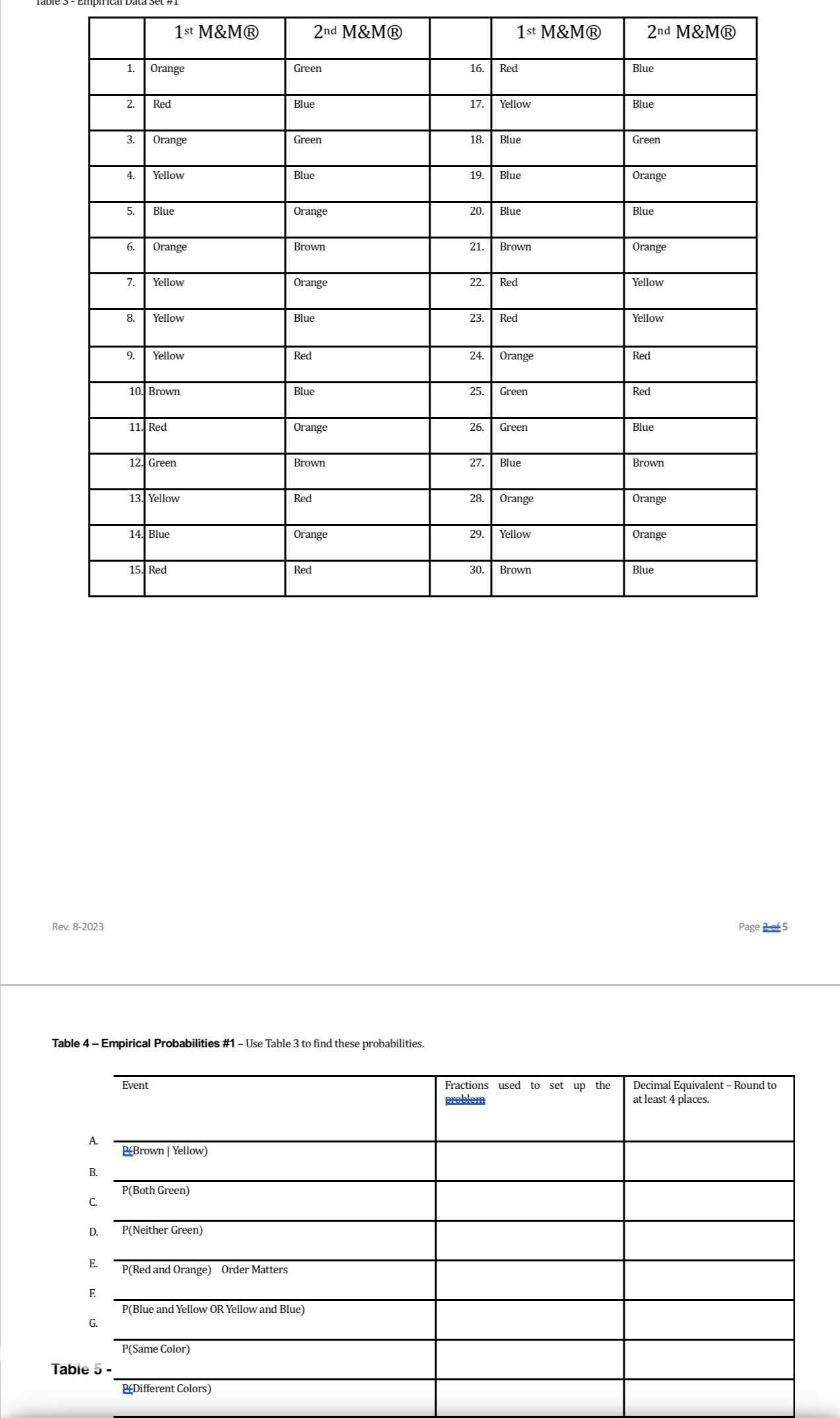 Help explain how to create table 4 ﻿by using table 3 | Chegg.com