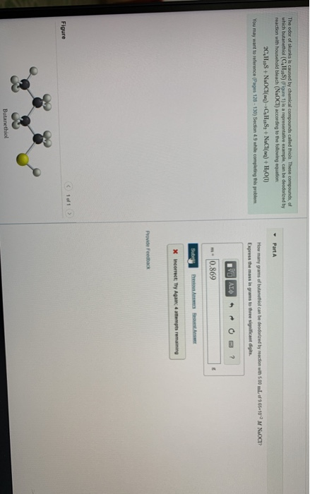 Solved The odor of skunks is caused by chemical compounds | Chegg.com