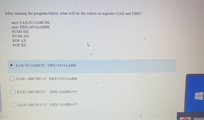 Solved After running the program below, what will be the | Chegg.com