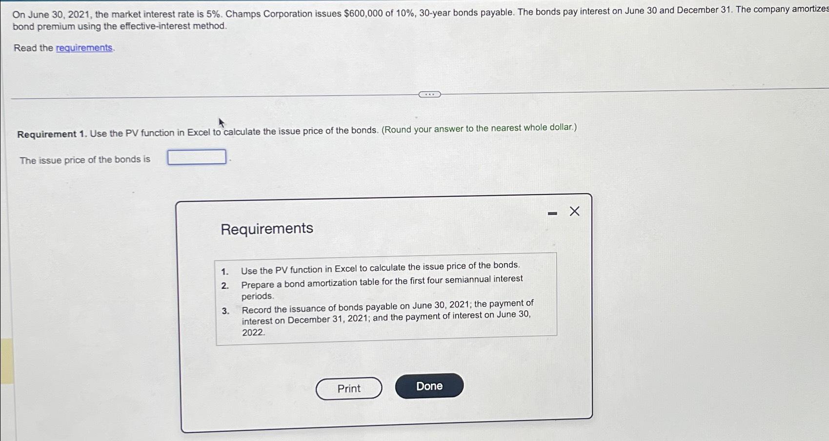 Solved bond premium using the effective-interest method.Read | Chegg.com