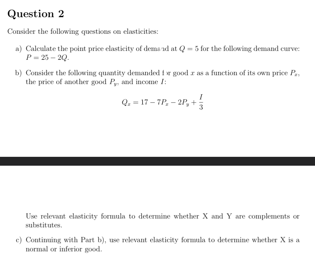 Solved Question 2Consider the following questions on | Chegg.com