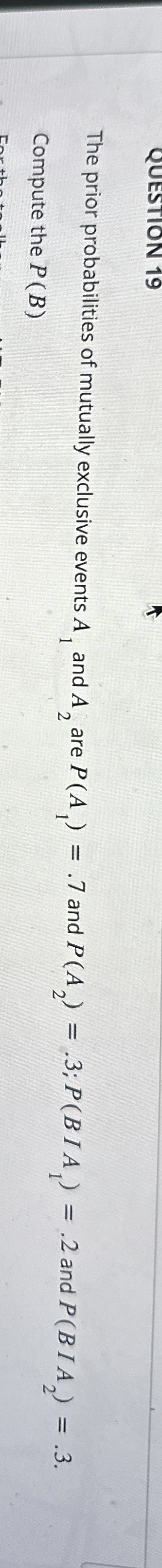 Solved The prior probabilities of mutually exclusive events | Chegg.com