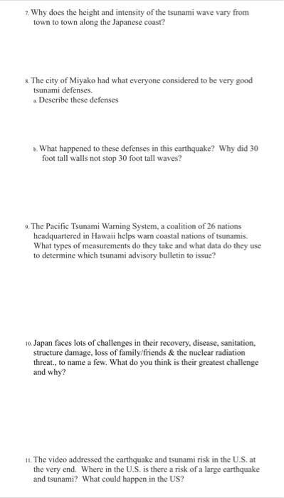 Solved Japan's Killer Quake - PBS/NOVA Use the knowledge you | Chegg.com