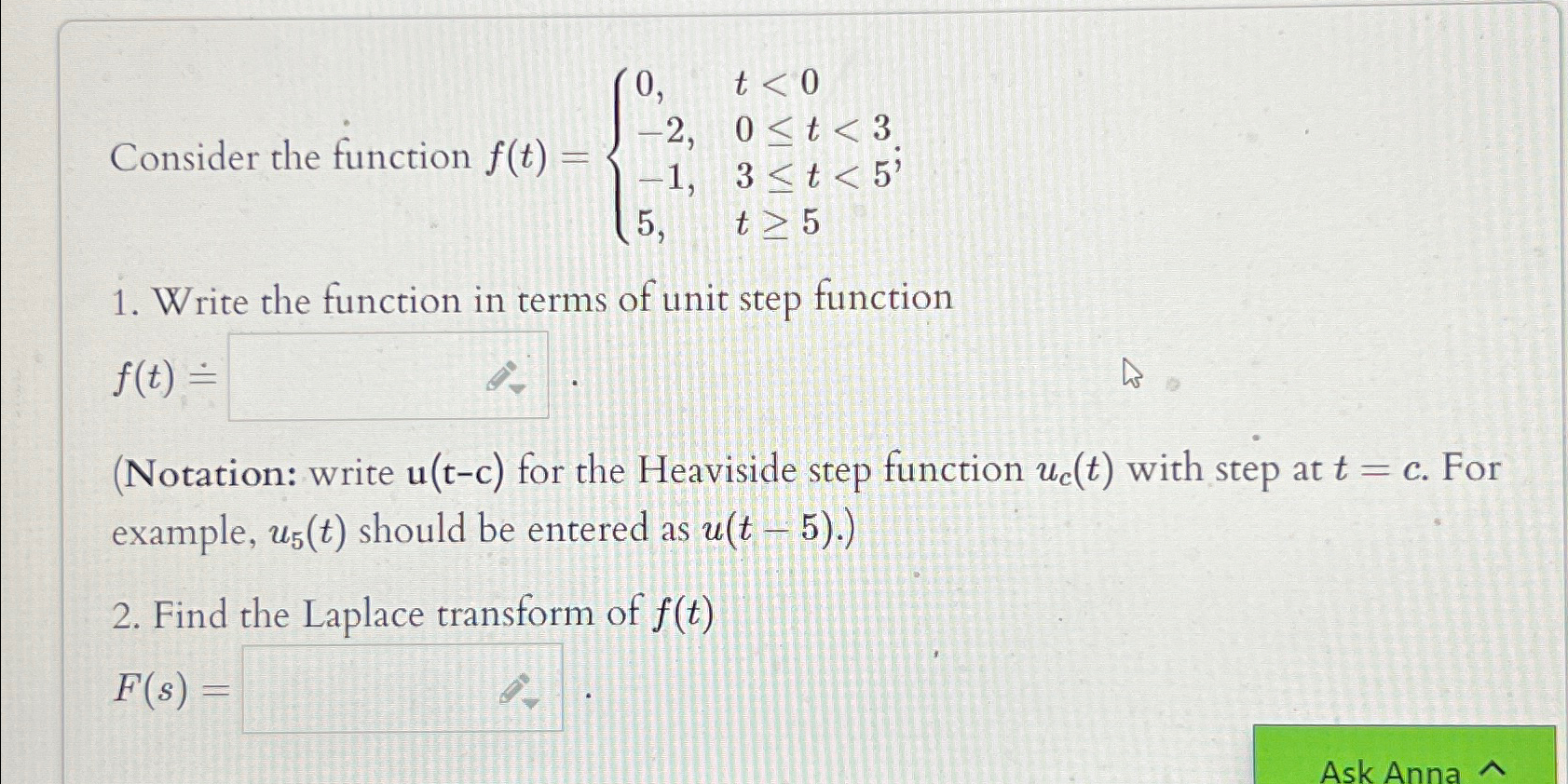 Solved Consider the function | Chegg.com