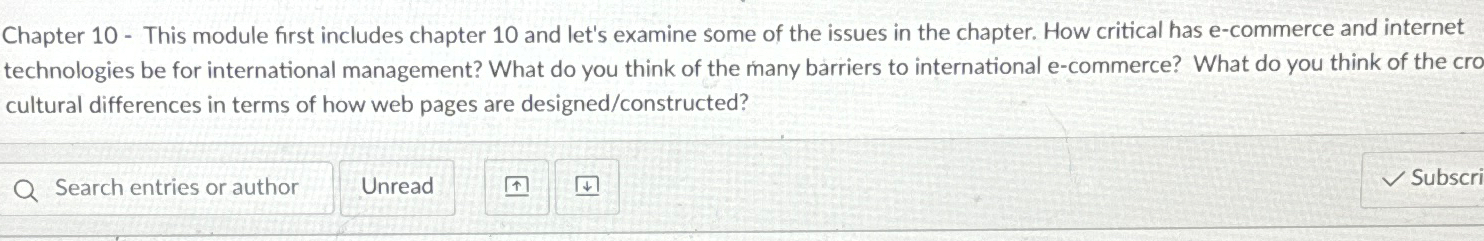 Solved Chapter 10 - ﻿This module first includes chapter 10 | Chegg.com