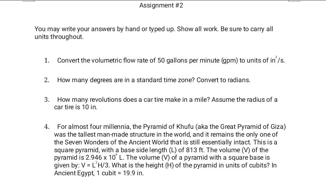 Solved You may write your answers by hand or typed up. Show | Chegg.com